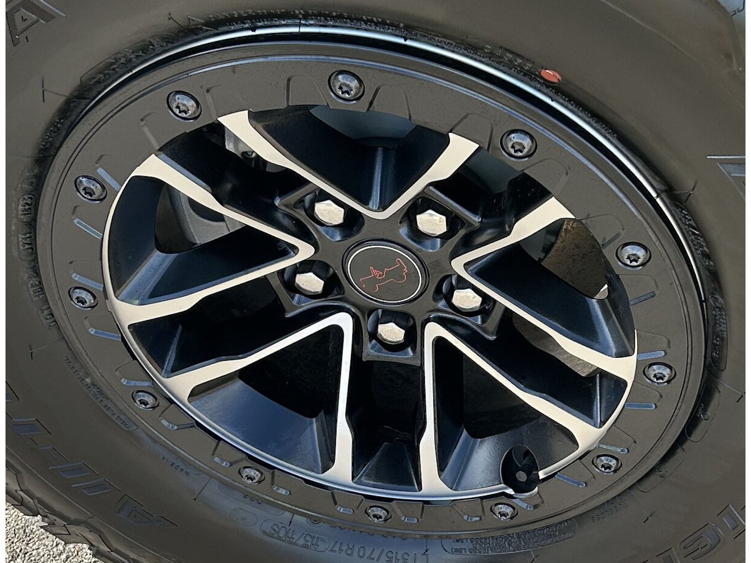 Mopar 17x8.0 Inch Beadlock Capable Wheel Machined Face / Black Pockets ...