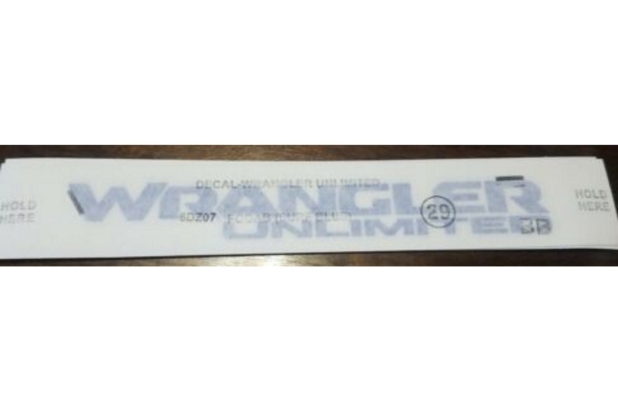 Buy Jeep Wrangler JL Decal | Mopar Original Parts