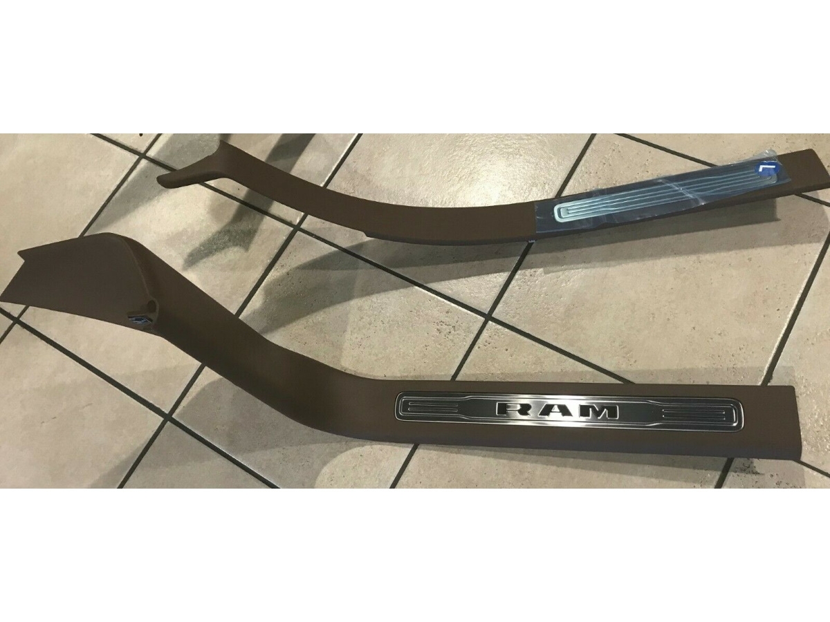 Genuine Mopar Door Sill Guards - Crew Cab - Mountain Brown - 82215704AB ...
