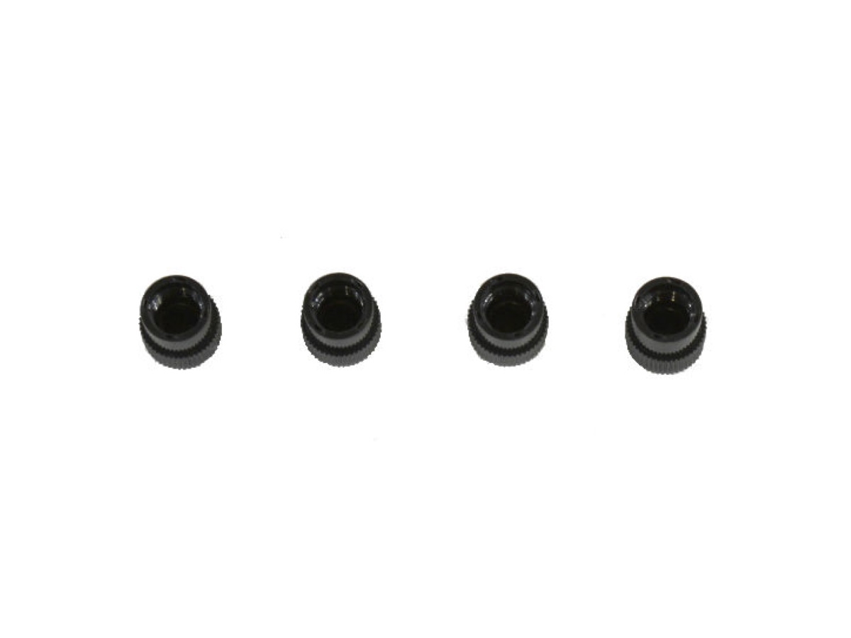 Buy Genuine Mopar Wheel Valve Stem Caps Black With Silver Demon Logo ...