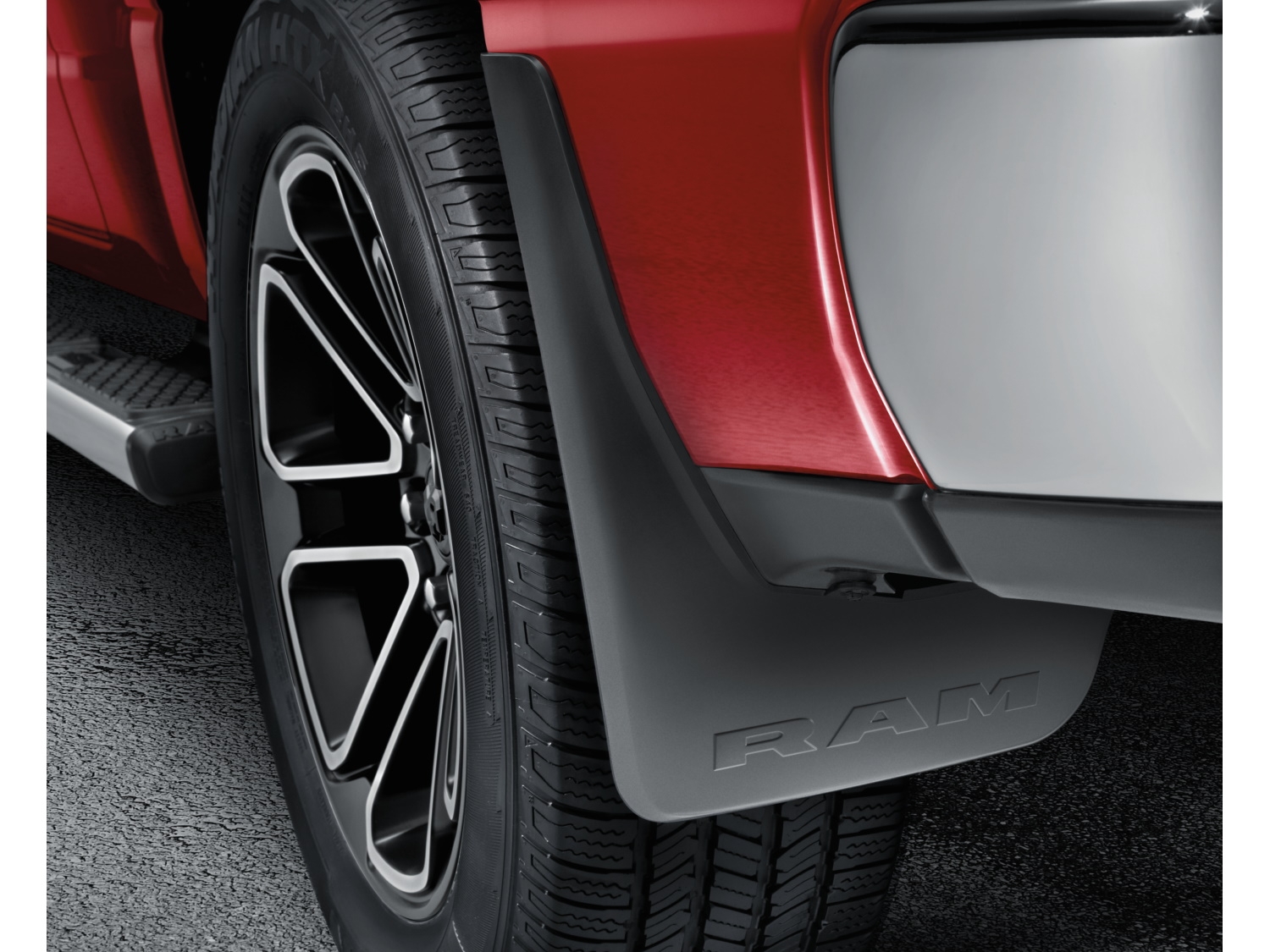 Mopar Splash Guards - Flat - Rear W/ Fender Flares - 82216216AA | All ...