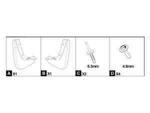 Shop Dodge Hornet Splash Guards | All Mopar Parts