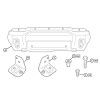 Mopar Rubicon Steel Skid Plate For Steel / Off Road Front Bumper ...
