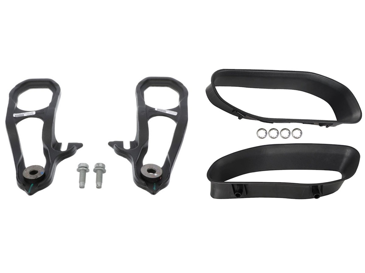 Mopar Tow Hook Kit Set Of Two Black With Black Bezels - DTTOWHOOKBLK ...