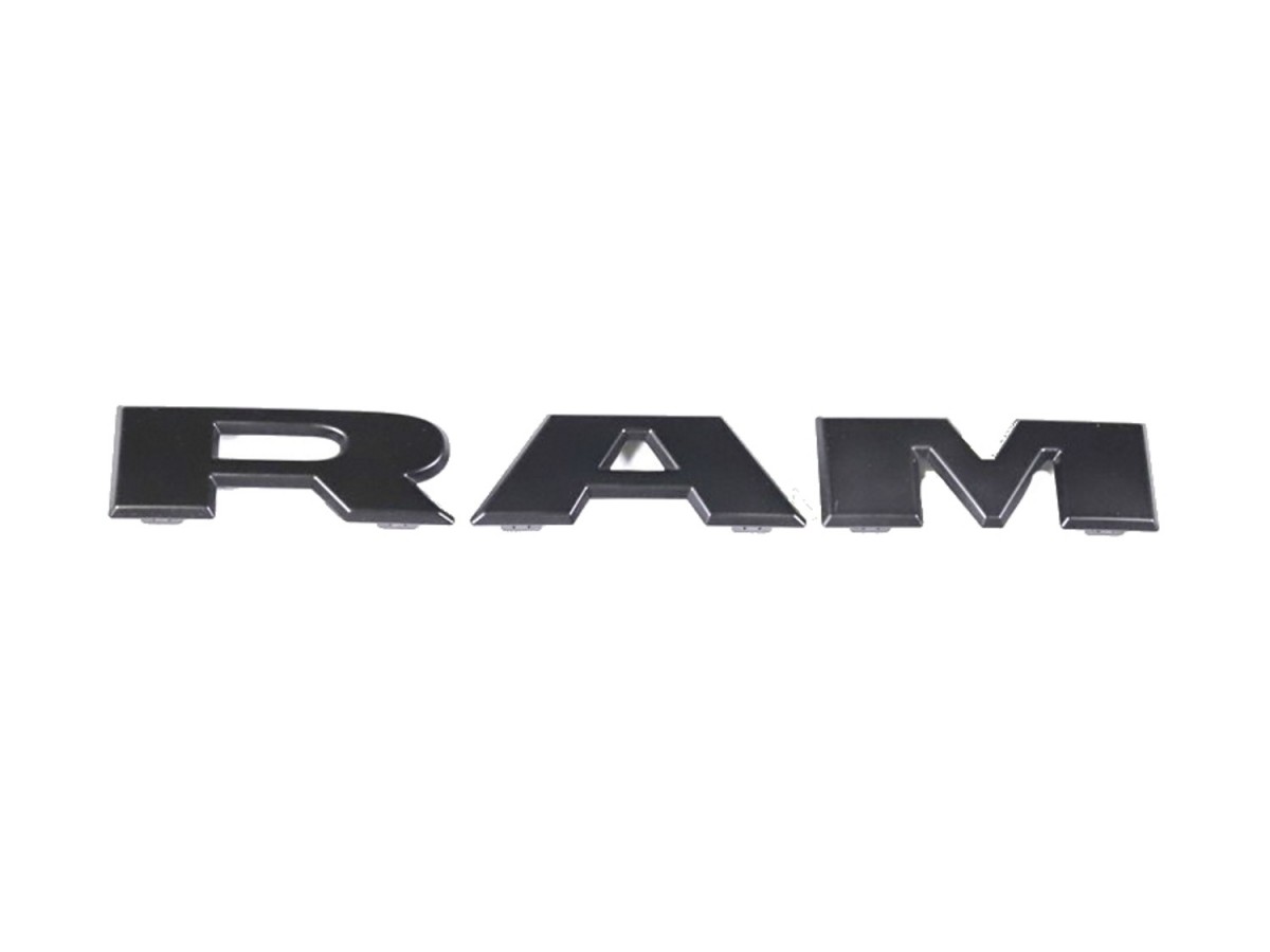 Mopar Emblem Blacked Out RAM Front Grille Badge - 68298470AA | All ...