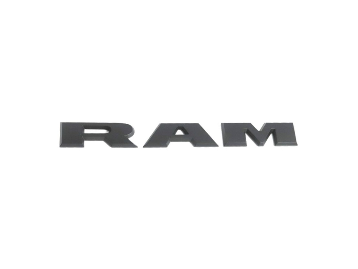 Mopar RAM Door Emblem Matte Black Driver Side - 68366991AB | All Mopar ...