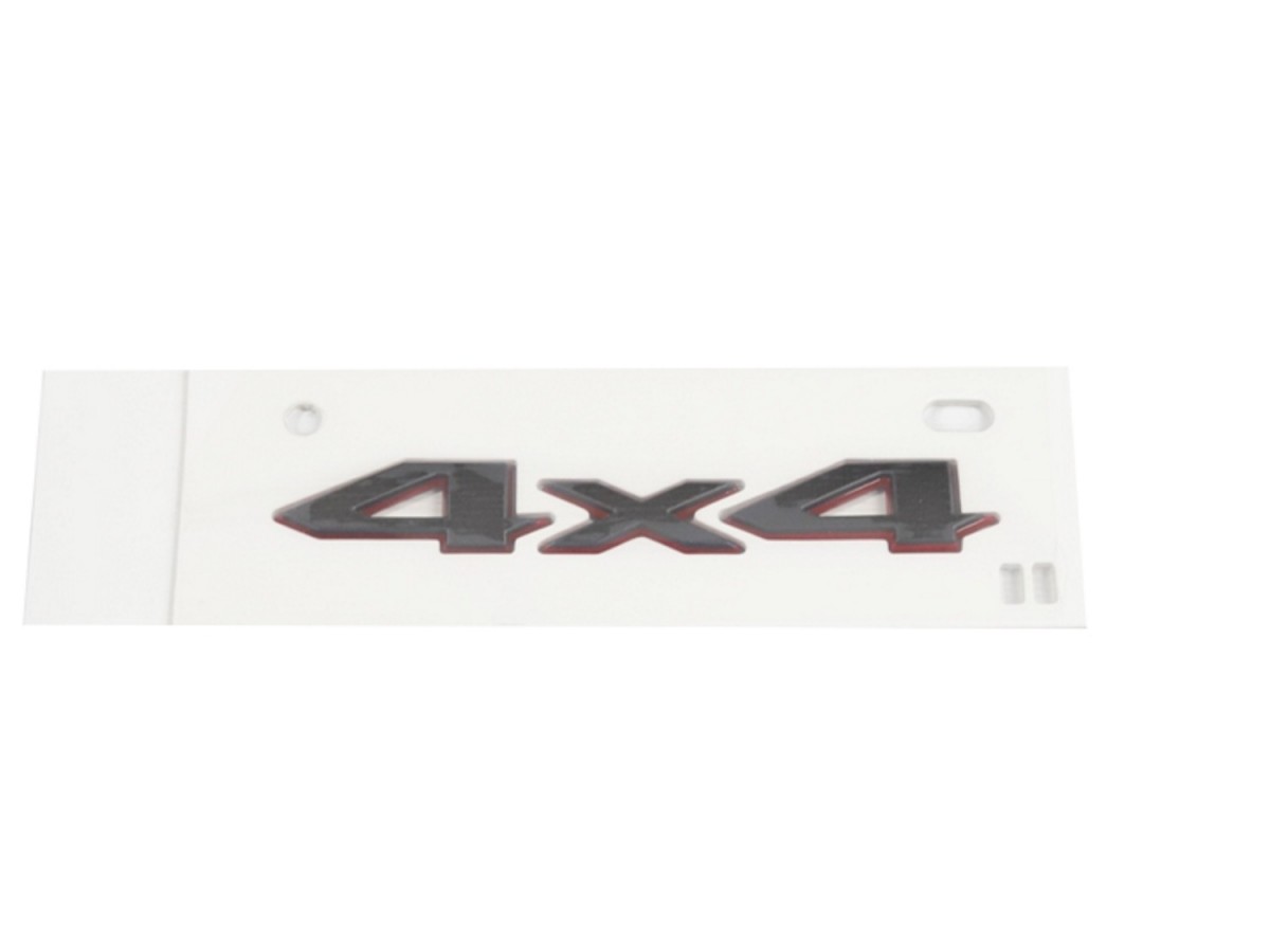 Mopar Trailhawk Rear 4x4 Emblem Dark Gray With Red Outline - 68377420AA ...