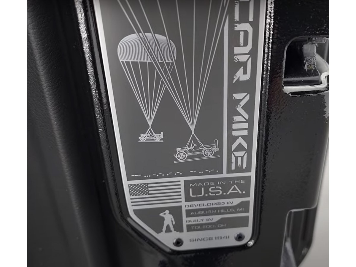 Mopar Tailgate Information Plate Freedom / Oscar Mike Edition ...