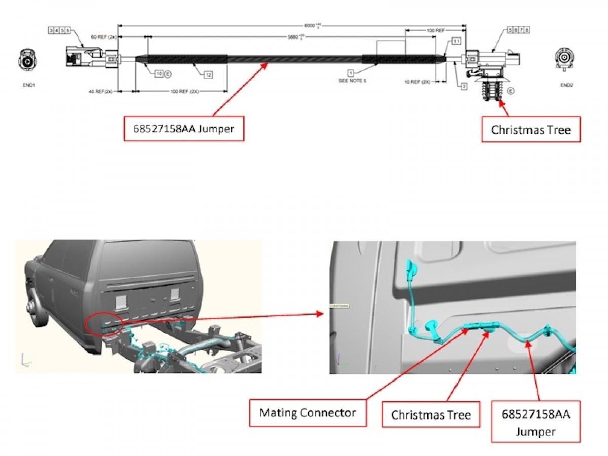 Mopar Trailer Tow Camera With Tow Mode DRVM Digital Rear View Mirror ...