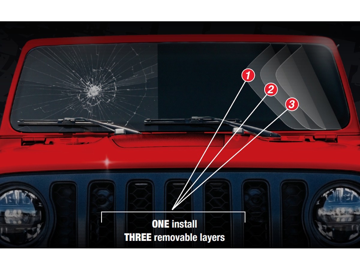 Mopar Windshield Defense Three Layer Protective Film By Racing Optics ...
