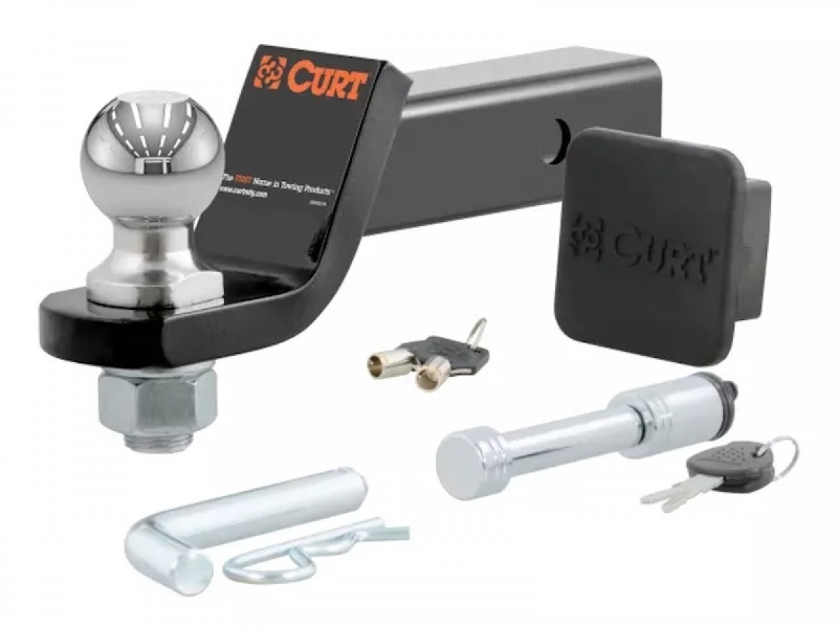 Mopar Curt Towing Starter Kit With 2-Inch Tow Ball / Ball Mount With 2 ...