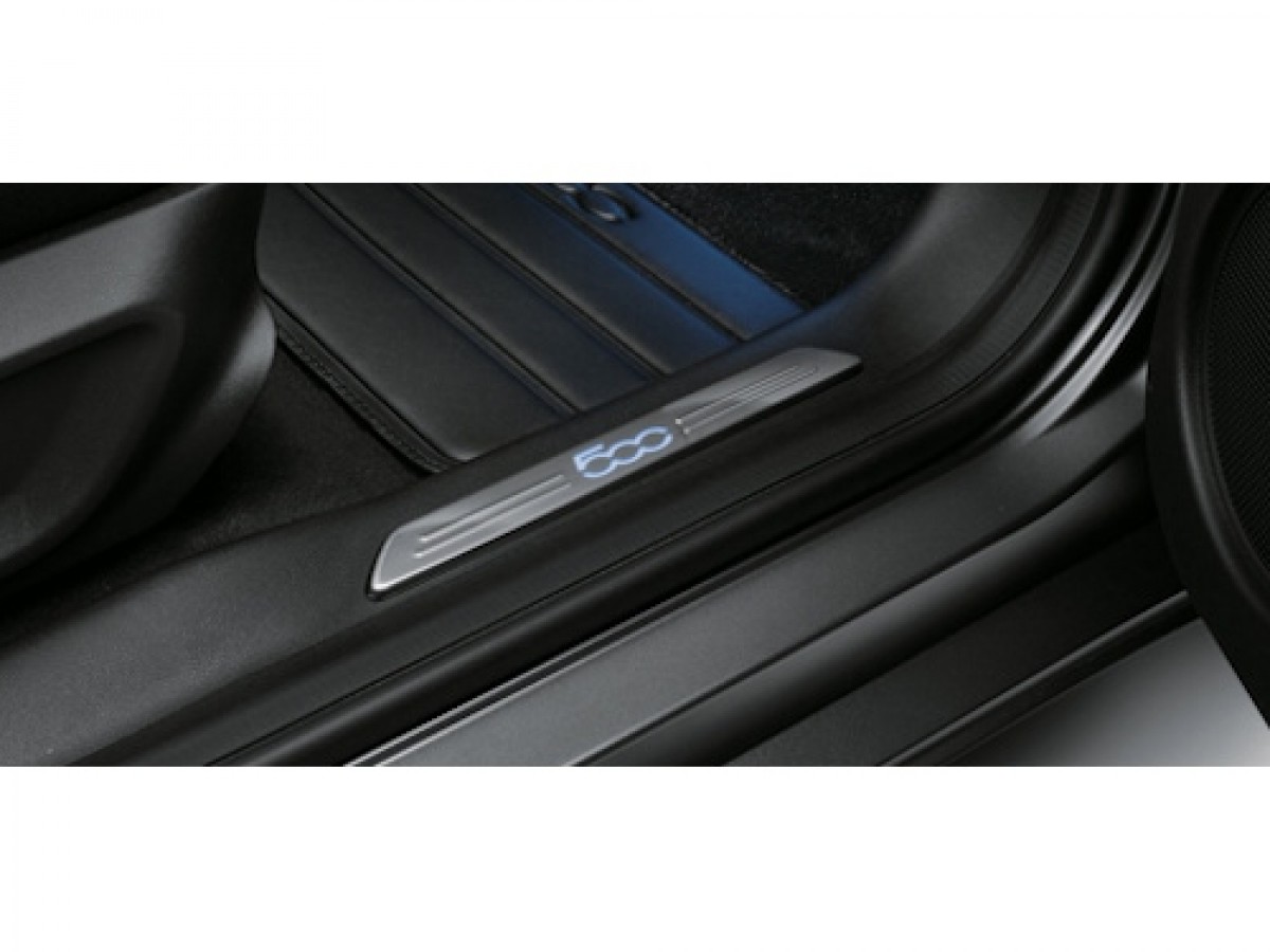Mopar Stainless Steel Door Scuff Plates With Illuminated 500 Logo ...
