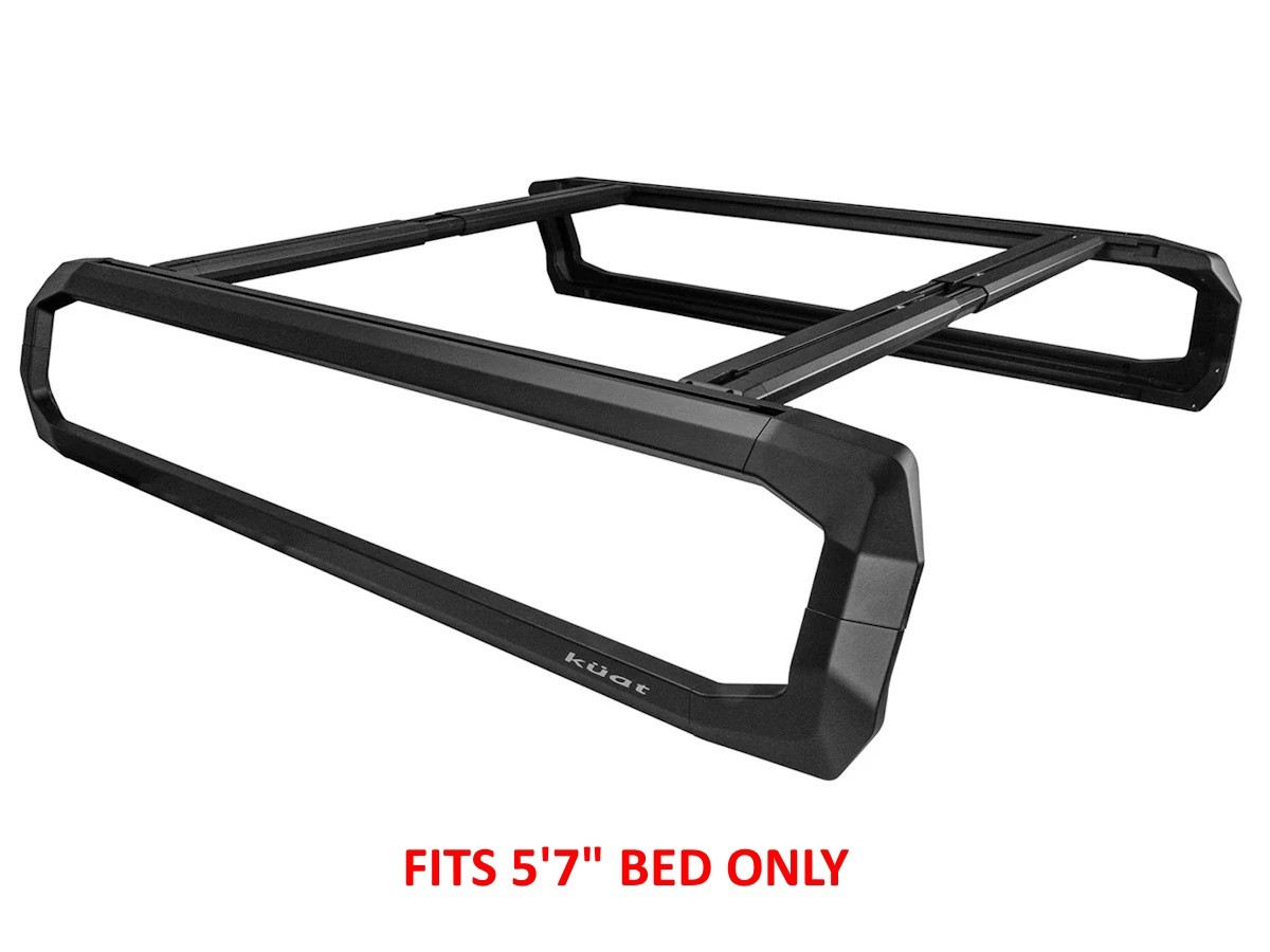 Mopar IBEX Adjustable Height Black Bed Rack With Two Cross Bars For 5'7 ...