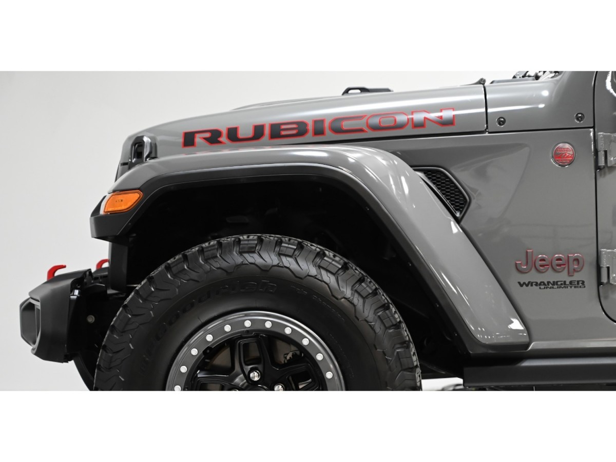 Mopar Hood Side Decal Rubicon Black With Red Outline - 6BM451XFAB | All ...