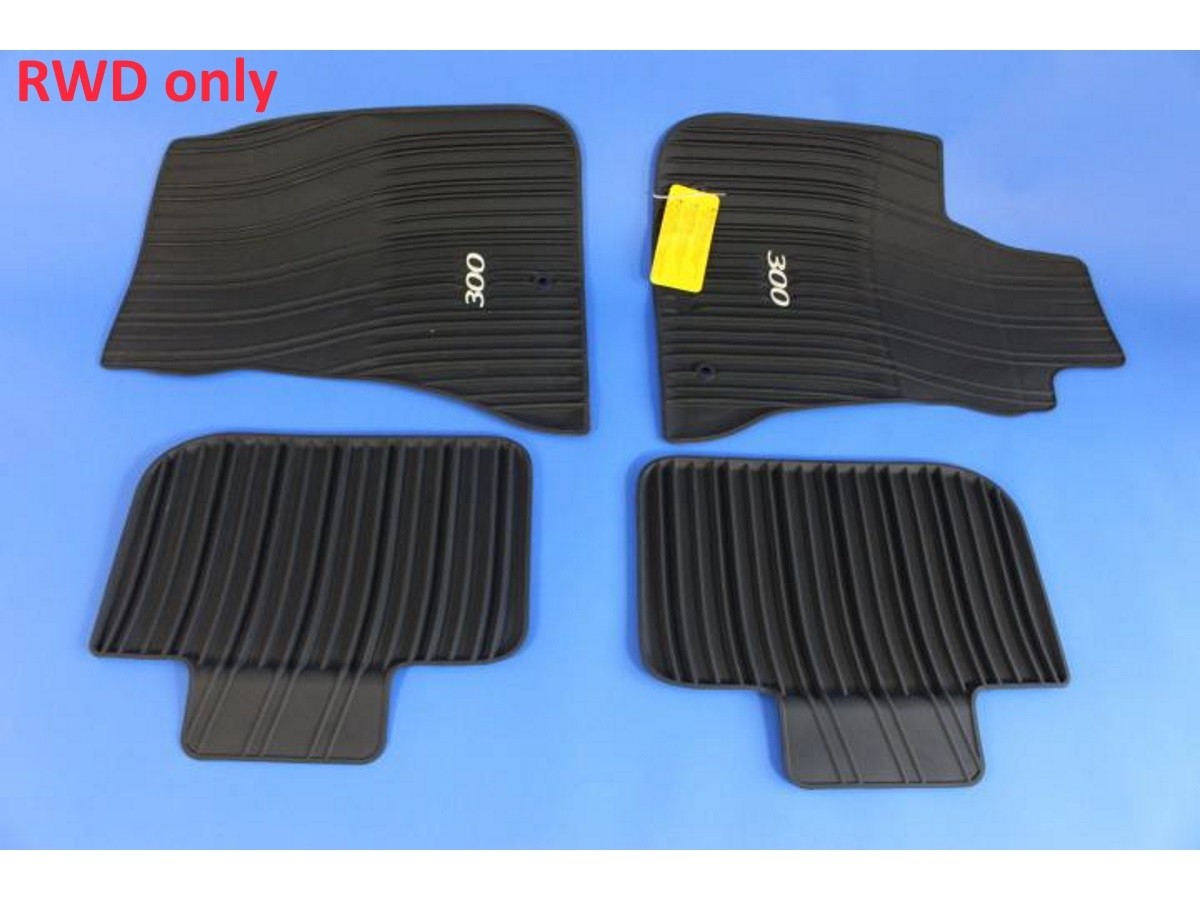 Mopar Rubber Mats RWD - 82212255AC | All Mopar Parts