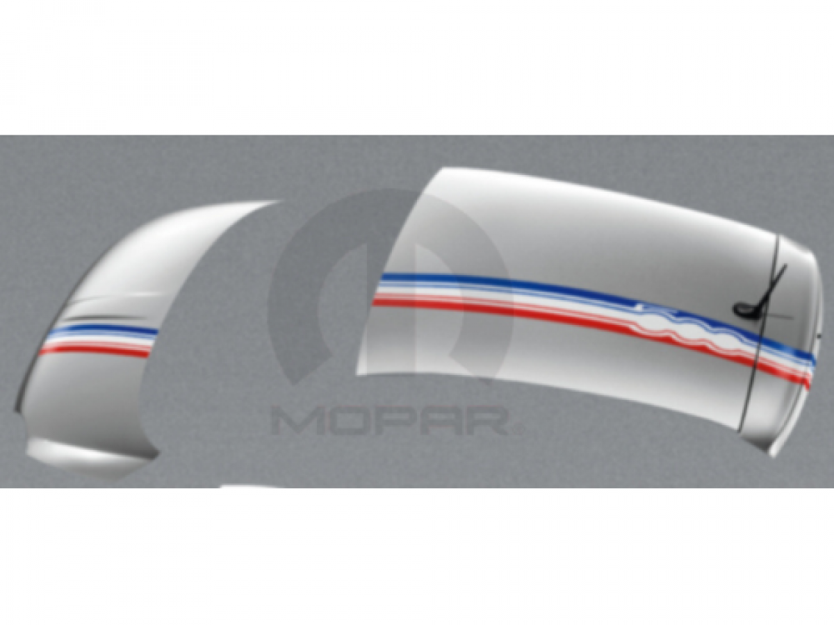 Mopar Decal Kit Top Stripes Red White & Blue - 82212660 | All Mopar Parts