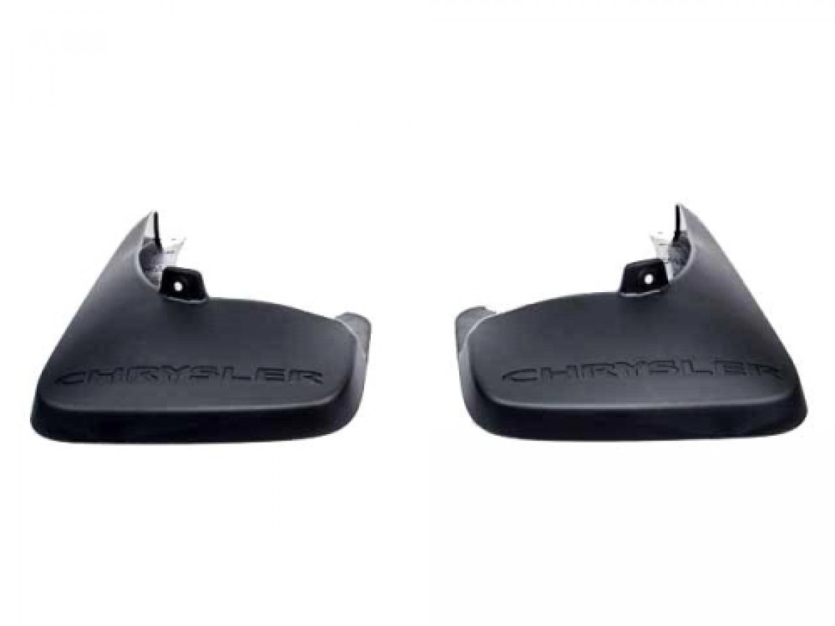 Mopar Splash Guards Rear Molded Black W/ Chrysler Logo - 82212679 | All ...