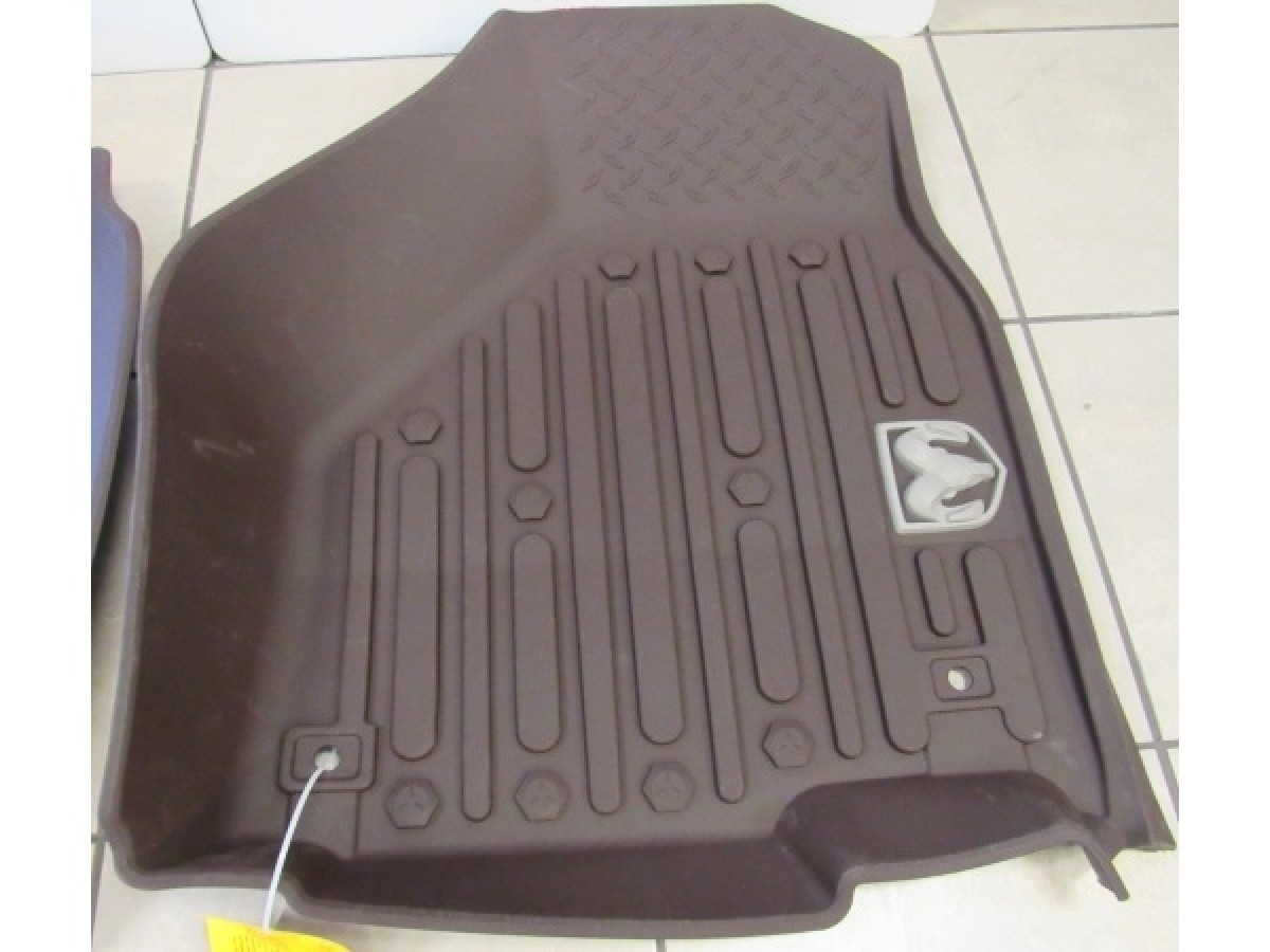 Genuine Mopar Rubber Mats Bucket Style Front & Rear Brown - 82215584AB ...