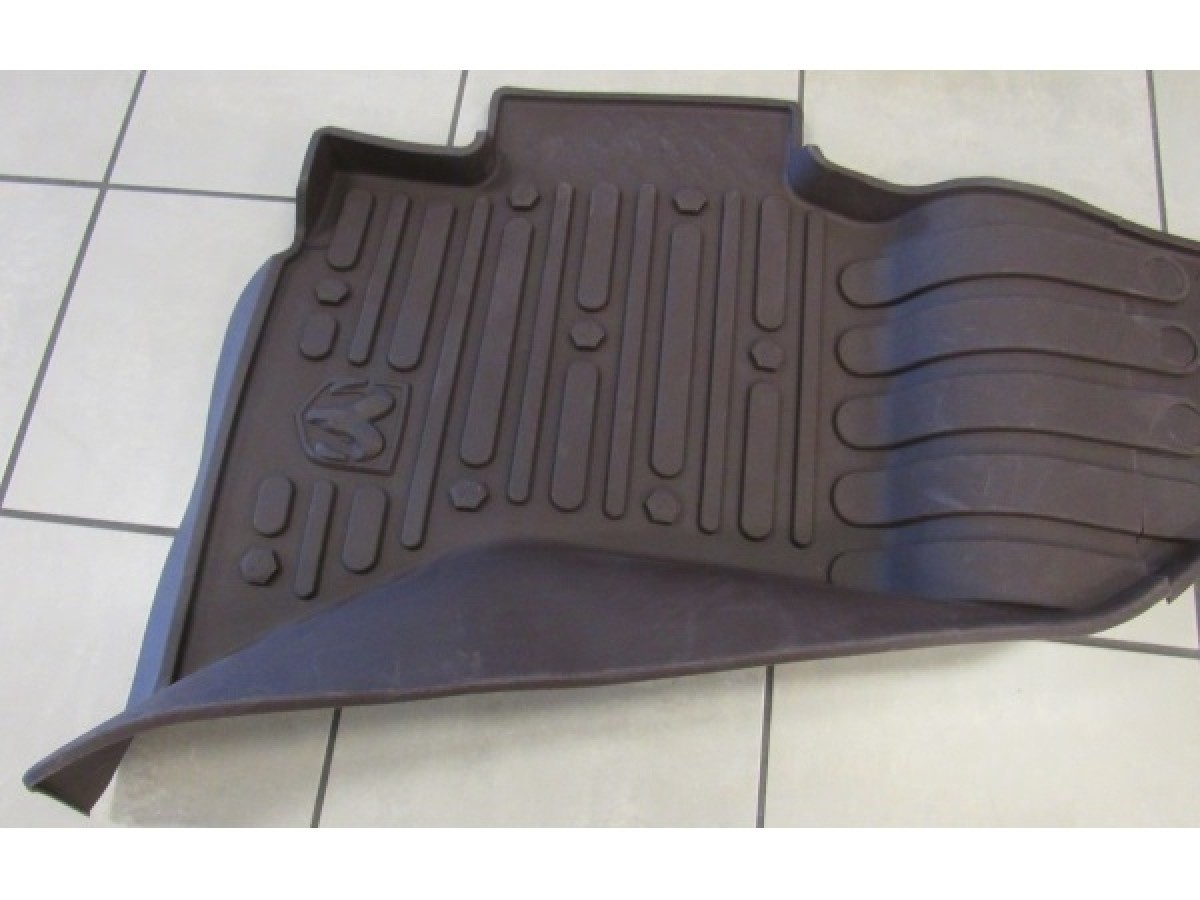 Mopar Rubber Mats Bucket Style Front & Rear Brown For Quad Cab ...