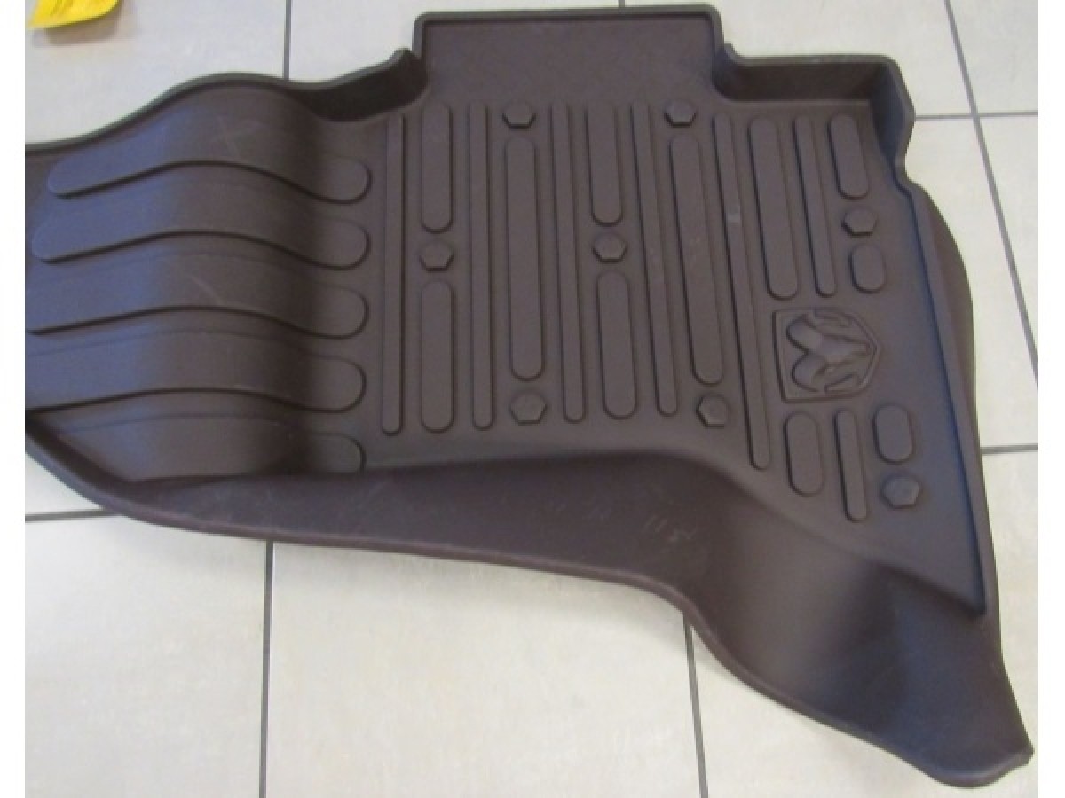Mopar Rubber Mats Bucket Style Front & Rear Brown For Quad Cab ...