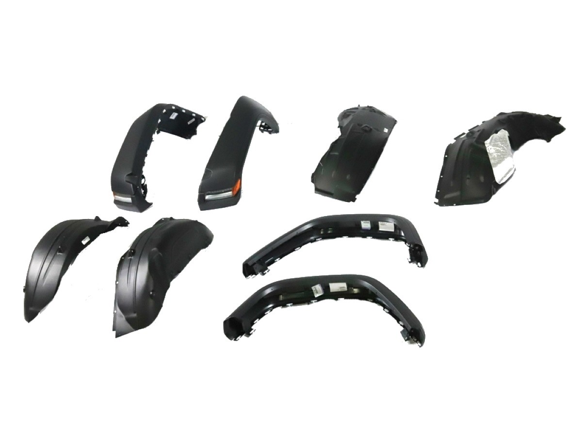 Mopar High Top Fender Flares Kit Of Four Black With LED Lights ...
