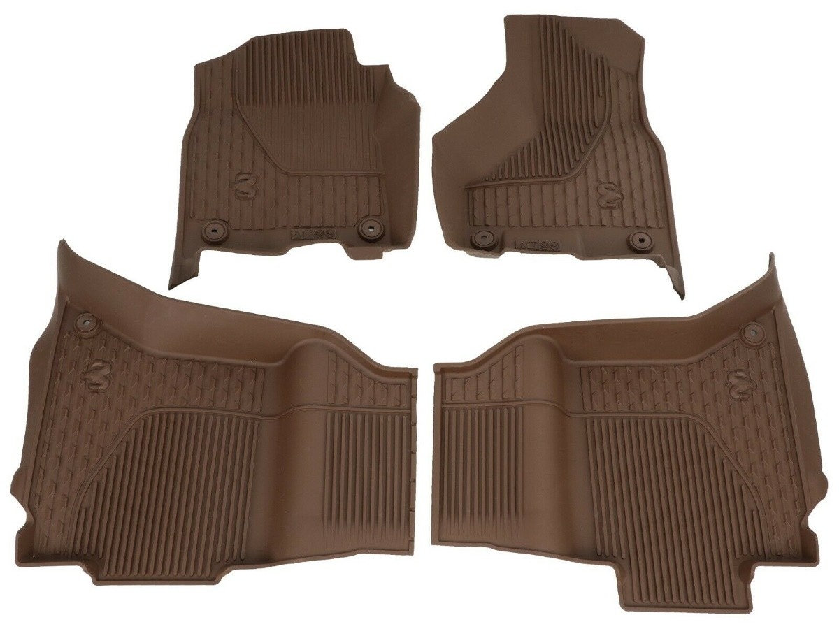 Mopar All Weather Mats Crew Cab Bucket Seats Brown - 82215755AC | All ...