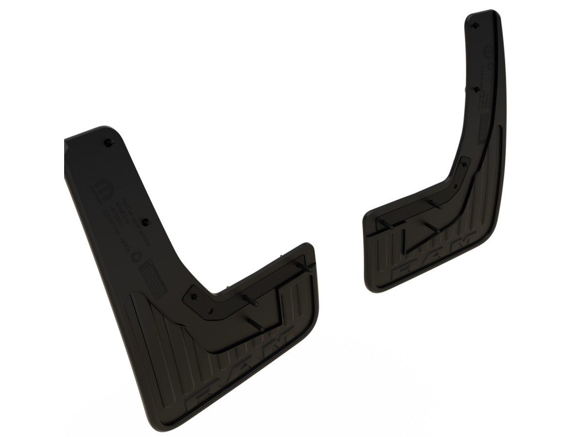 Mopar Splash Guards - Flat - Front W/ Fender Flares - 82216217AA | All ...