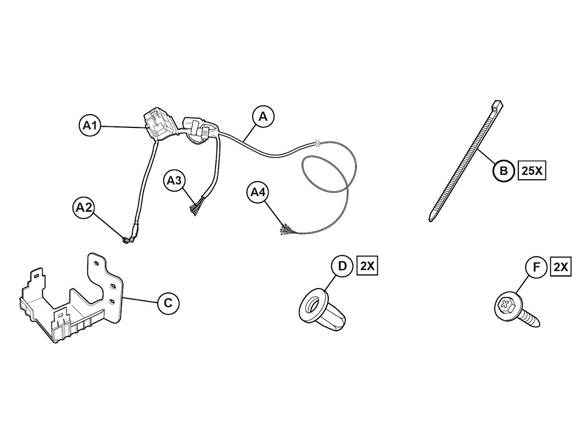 Mopar Wire Harness With PDC For Auxiliary Upfitter Switches ...