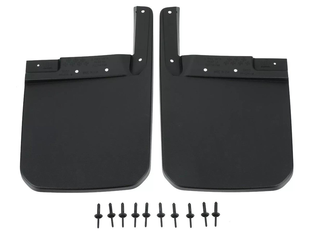 Mopar Splash Guards For 4XE PHEV Sahara And Sport Front Pair Black ...