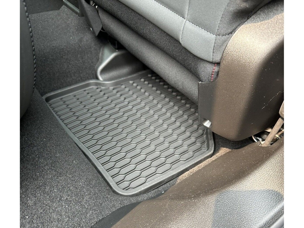 Mopar Rubber All Weather Bucket Style Floor Mats Black With Dodge ...