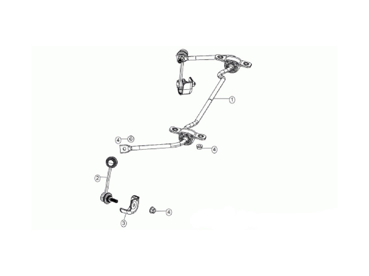 Mopar Sport Rear Sway Bar Kit - DDREARSWYBARKIT | All Mopar Parts