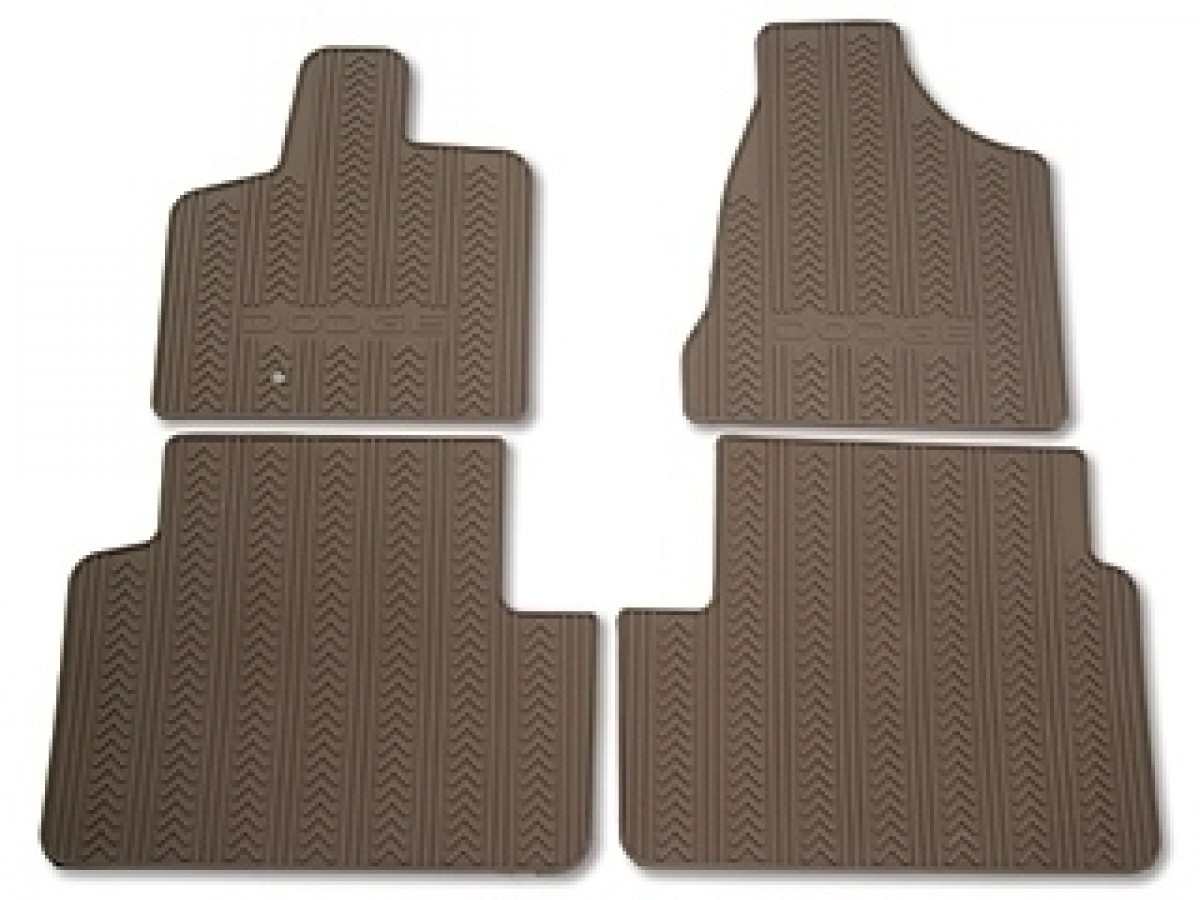 Mopar Rubber Floor Mats Stow N Go Dark Slate Gray 82210730AC All Mopar Parts