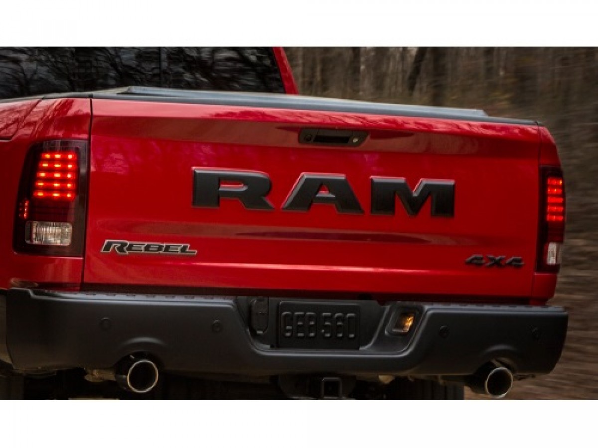 Genuine Mopar Ram Tailgate Lettering Black (Part No: RAMTAILKITBLK)