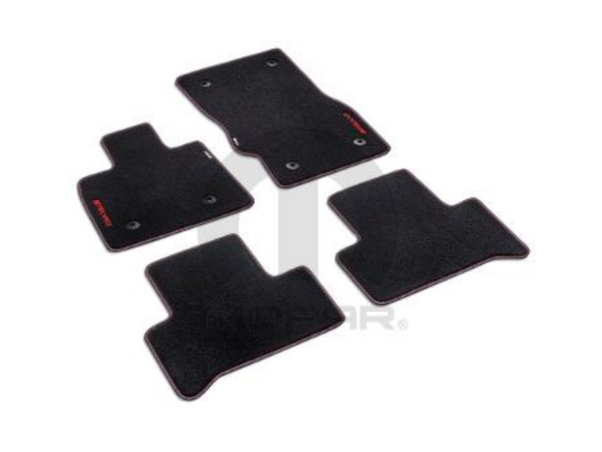 Genuine Mopar Carpet Mats - Red Trim - 82215886 | Mopar Online Parts