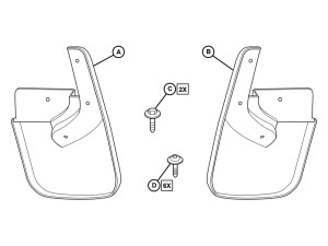 2021 Jeep Wrangler JL Splash Guards | Mopar Original Parts