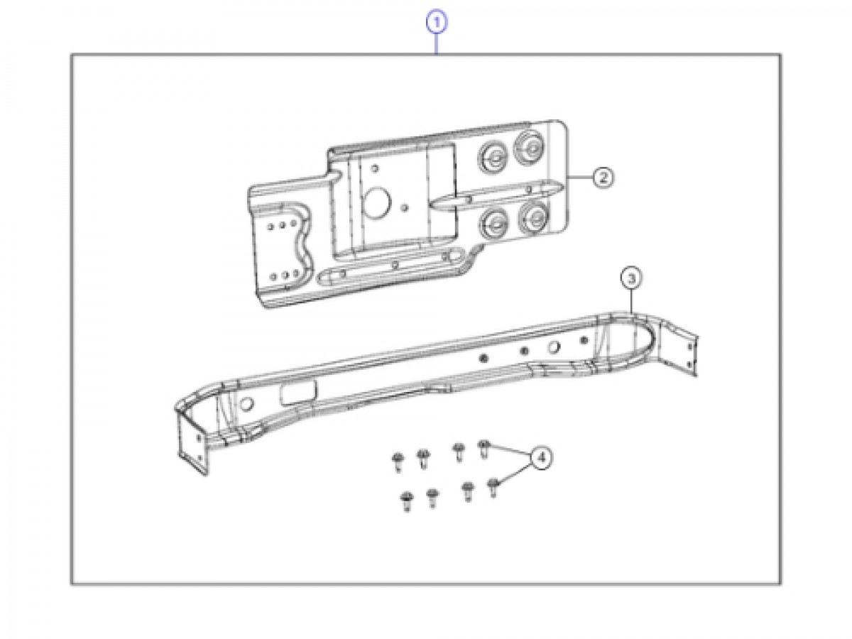Buy Genuine Mopar Skid Plate Kit Front Axle & Transfer Case ...