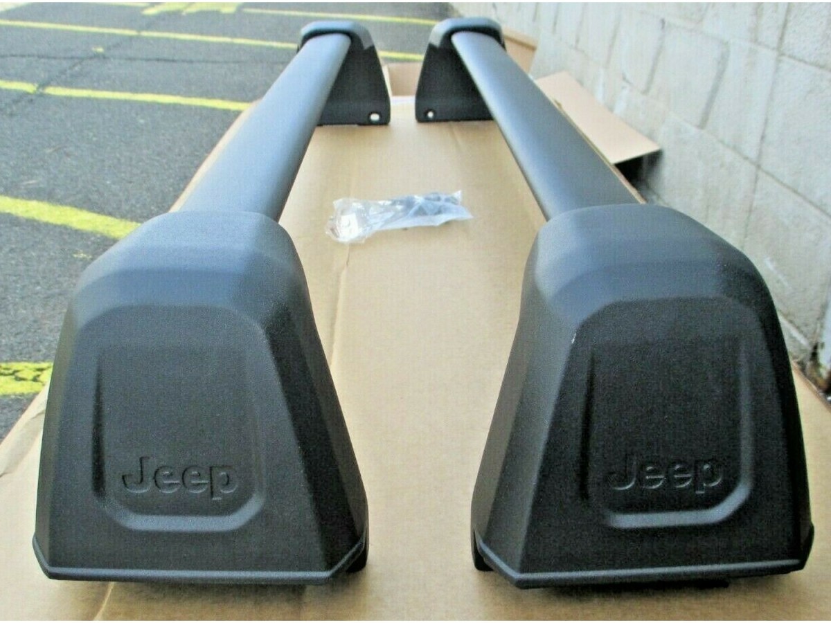 Buy Mopar Roof Rack Cross Bars Black For Production Side Rails ...