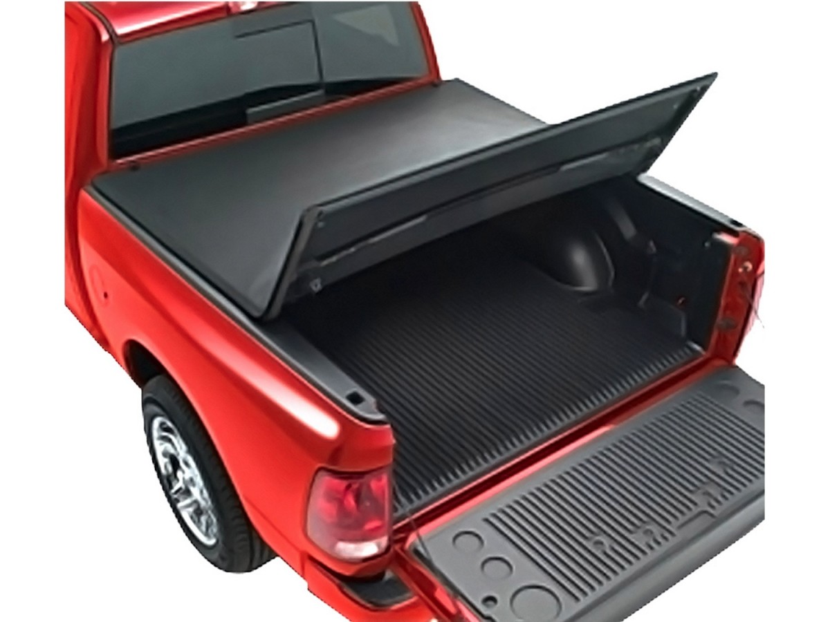 Buy Mopar Tonneau Cover Tri-Fold Black Premium Fabric 6.4' Bed ...